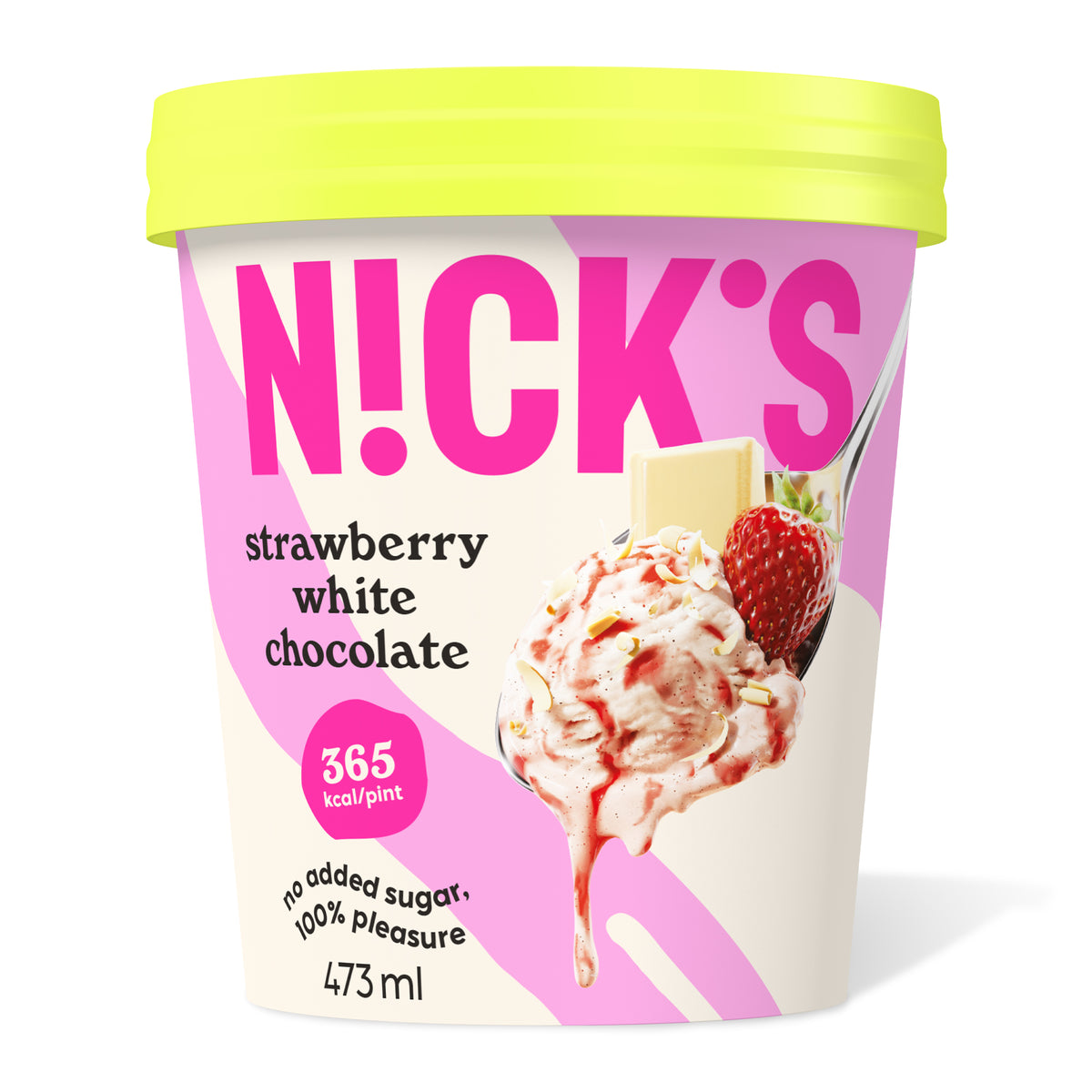 Strawberry White Chocolate | Ice cream – NICK'S EU
