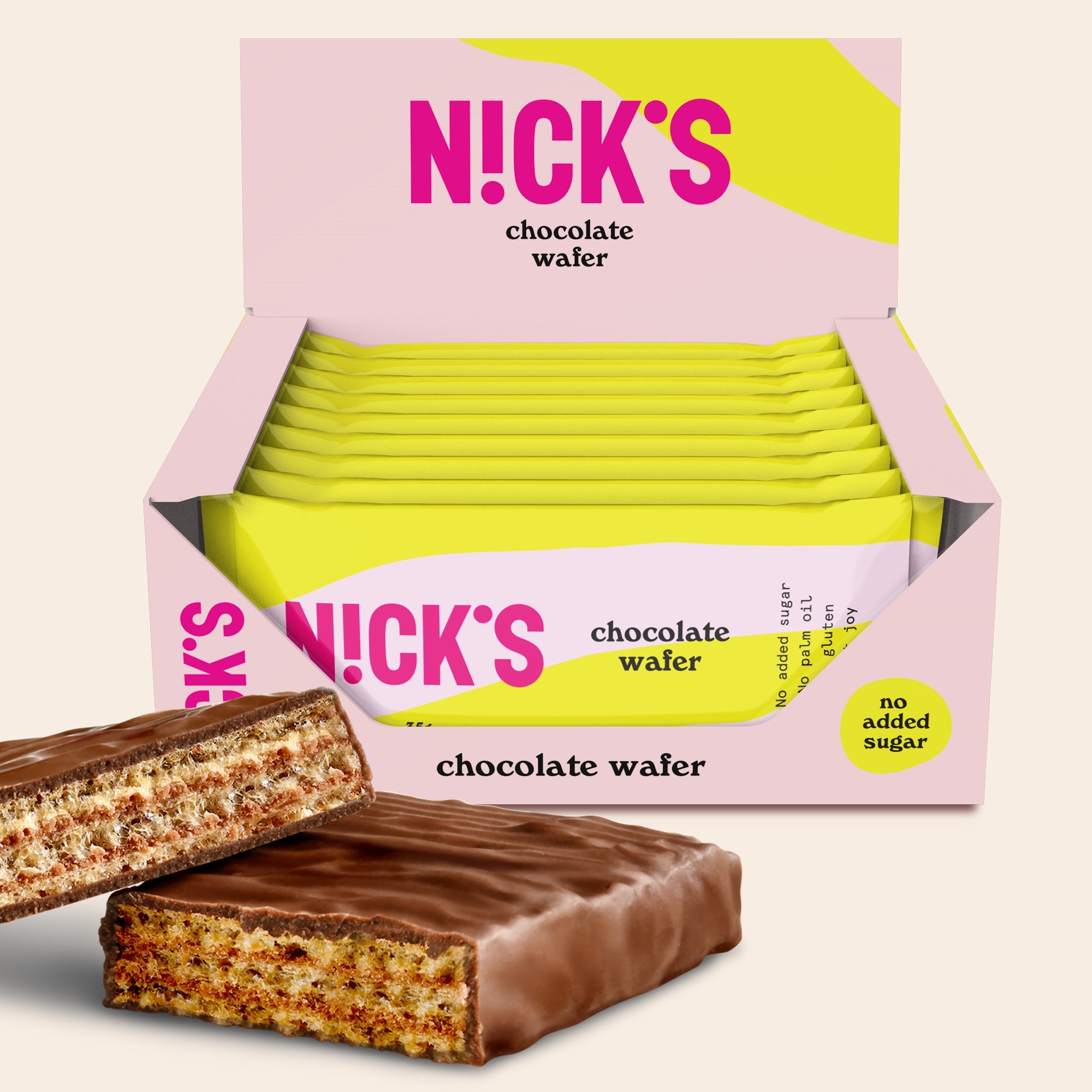 Chocolate Wafer | Wafer bar without added sugar – NICK'S EU