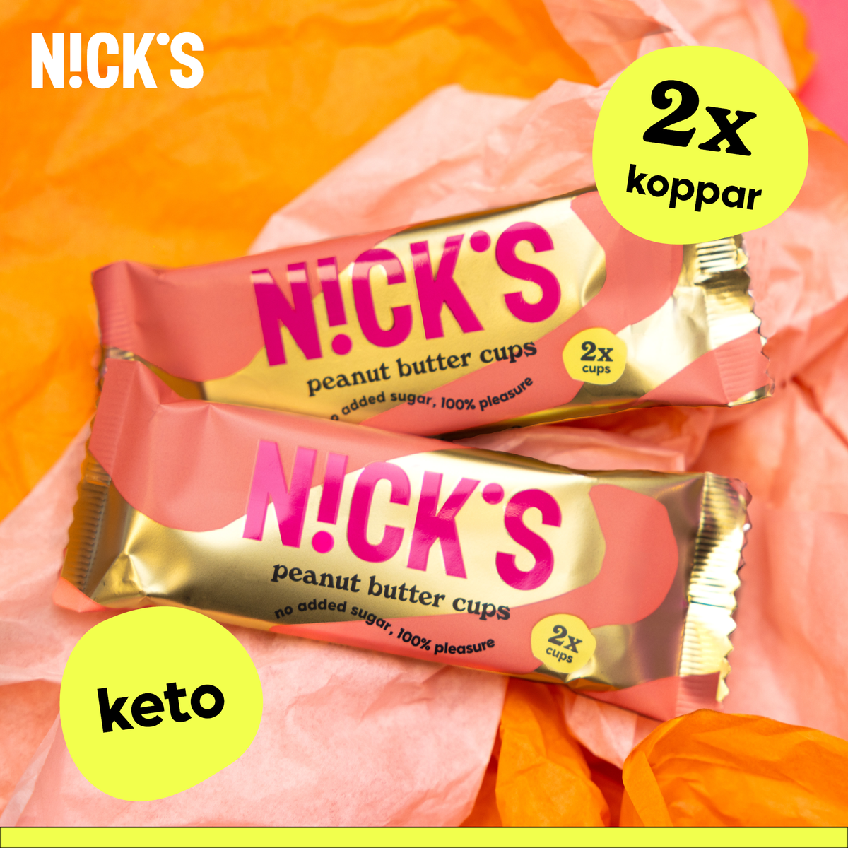 Peanut Butter Cups | No added sugar – NICK'S EU